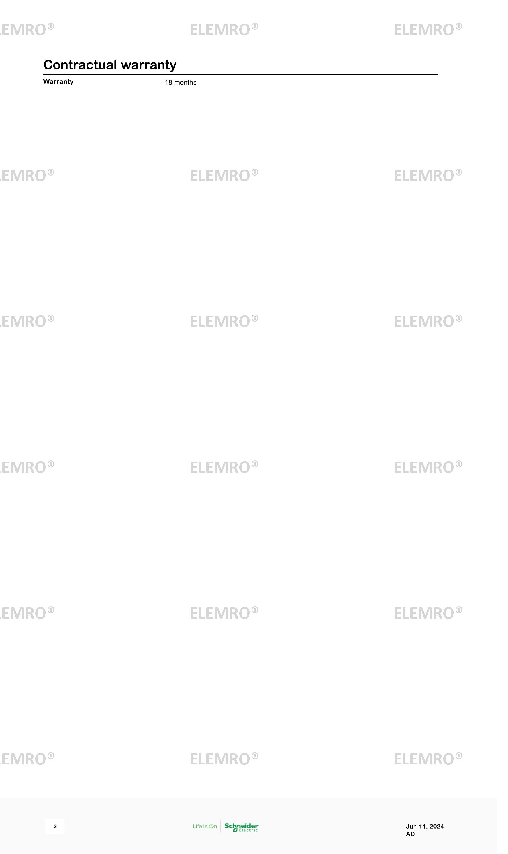 ELEMRO » Schneider Auxiliary contact block TeSys GV3A01